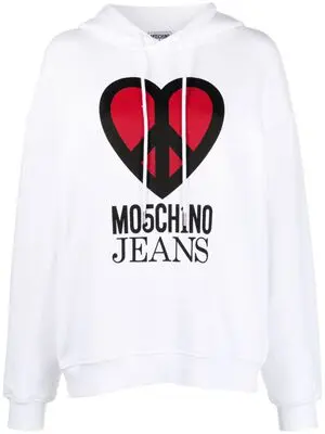 Moschino Graphic-print Hoodie - White