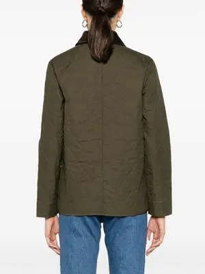 SPORTY & RICH Connecticut Quilted Cotton Jacket - Green