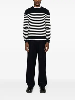 Theory Latho Striped Jumper - Blue