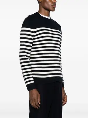 Theory Latho Striped Jumper - Blue
