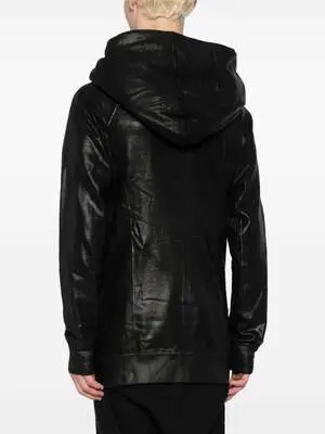 JULIUS Off-centre Faux-leather Jacket