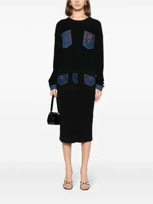 Moschino Patchwork Ribbed Jumper