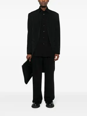 Yohji Yamamoto Asymmetric Wool Tailcoat