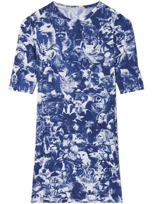 Stella McCartney Animal Forest-print Mini Dress