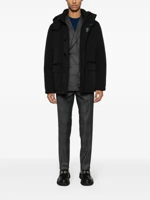 FAY Slouch-hood Padded Jacket - Black