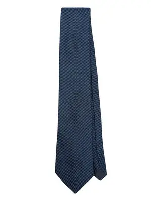 FURSAC Polka Dot-embroidered Neck Tie - Blue