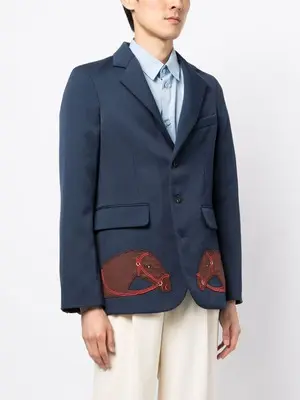 BODE Pony Appliqué Suit Jacket