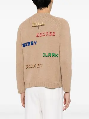 BODE Patterned Intarsia Knit Cardigan