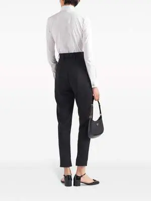 Prada Jewel-button Poplin Shirt