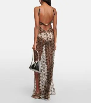 Attico Cotton-blend Maxi Dress
