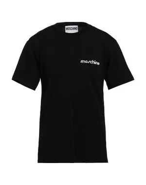 Moschino Man T-shirt White Size S Cotton Black