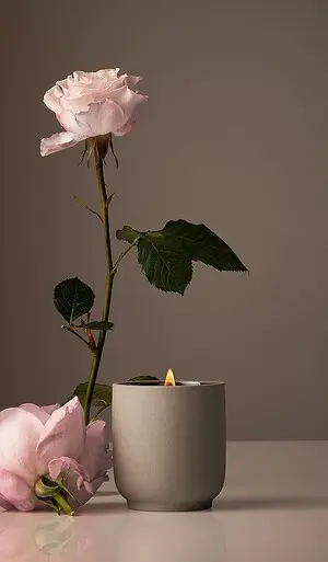 HOMECOURT Steeped Rose Candle