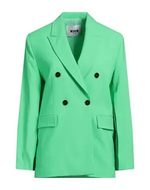 MSGM Double-breasted Blazer - Green