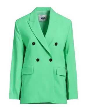 MSGM Double-breasted Blazer - Green