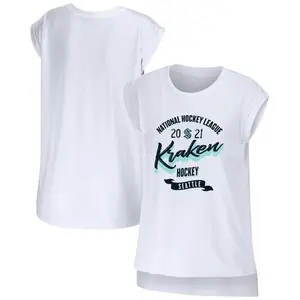 WEAR BY ERIN ANDREWS Seattle Kraken Domestic Tank Top - White