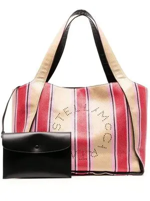 Stella McCartney STELLA MCCARTNEY STRIPED TOTE BAG - Multicolour