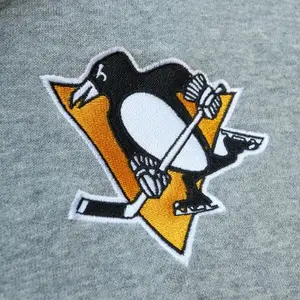 Mitchell & Ness Gray Pittsburgh Penguins Head Coach Pullover Hoodie