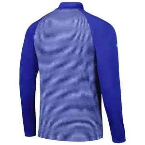 LEVELWEAR New York Mets Charter Striped Raglan Quarter-zip Top - Royal