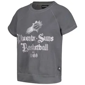 THE WILD COLLECTIVE Phoenix Suns Embroidered Short Sleeve Pullover