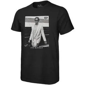 MAJESTIC THREADS Joe Burrow Cincinnati Bengals Oversized Player Image T-shirt