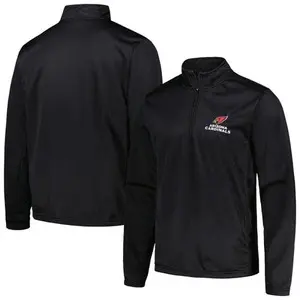 DUNBROOKE Arizona Cardinals All-star Tech Quarter-zip Top - Black