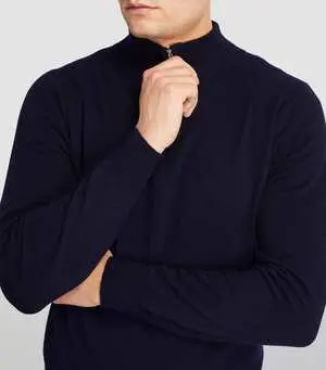 Harrods Cashmere Zip-up Sweater