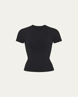 SKIMS Soft Smoothing Short-sleeve T-shirt - Eclipse