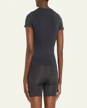 SKIMS Soft Smoothing Short-sleeve T-shirt - Eclipse