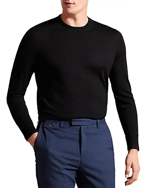 Ted Baker London Wool Crewneck Sweater Navy