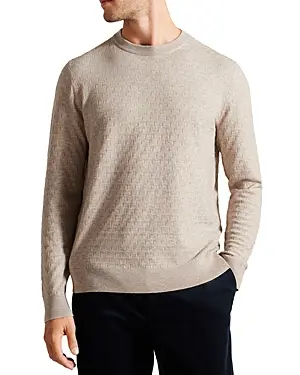 Ted Baker London Loung Crewneck Sweater Beige