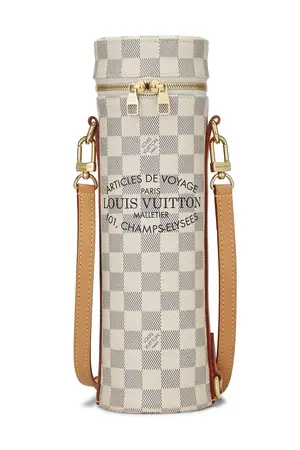 LOUIS VUITTON Damier Azur Porte-bouteille - White