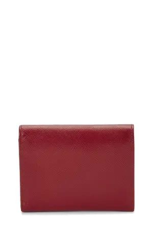 Prada Saffiano Bow Compact Wallet
