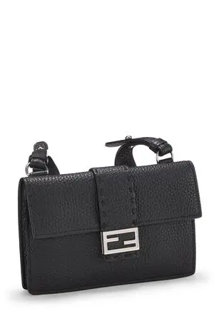 Fendi Leather Convertible Baguette Pouch