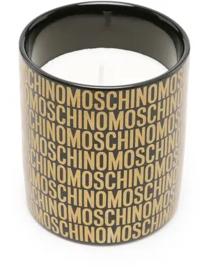 Moschino Logo-print Candle - Black
