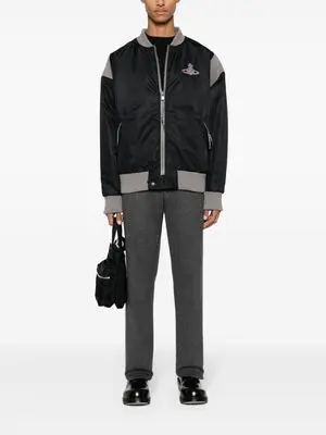 VIVIENNE WESTWOOD Orb-embroidered Cotton Bomber Jacket