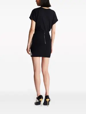 Balmain Paisley-embroidered Mini Skirt