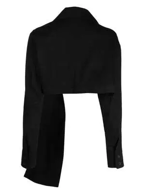 Yohji Yamamoto Gathered Cropped Jacket