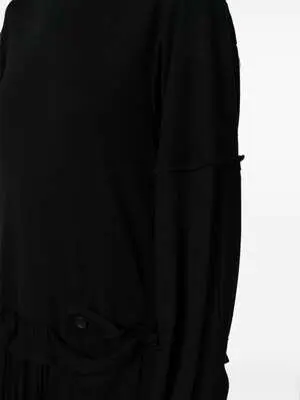 Yohji Yamamoto Panelled Tiered Maxi Dress