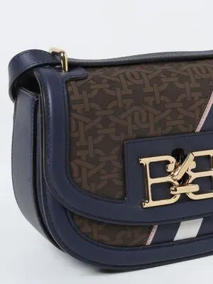 Bally Coated Fabric And Leather Bag