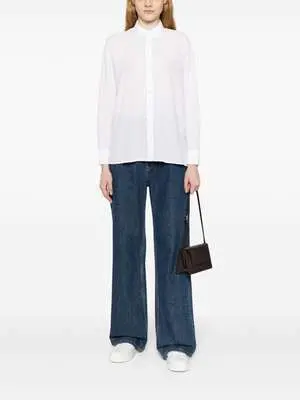 JAMES PERSE Spread-collar Poplin Shirt - White