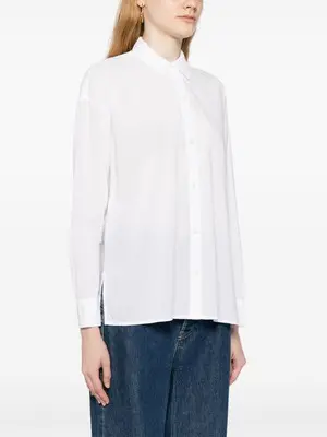 JAMES PERSE Spread-collar Poplin Shirt - White