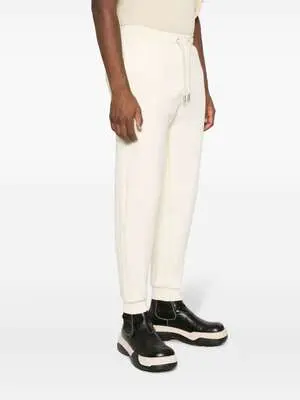 Ami Logo Patch Track Pants - White