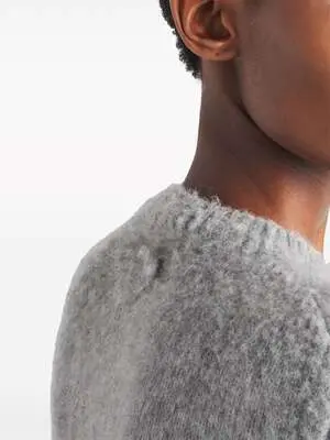Prada Crystal-button Cashmere Cardigan