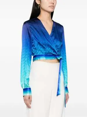 Casablanca The Night View Wrap Blouse