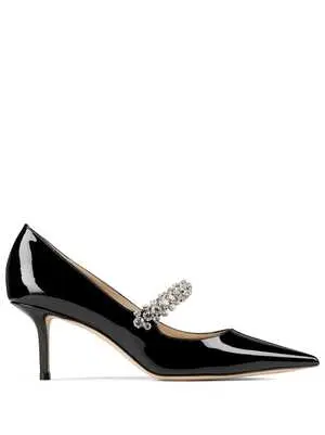 JIMMY CHOO Bing 65mm Patent Leather Pumps - Black