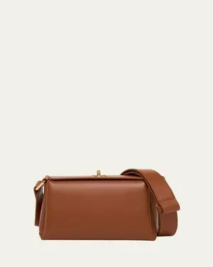 Plan C Mini Leather Shoulder Bag - Toasted