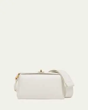 Plan C Mini Leather Shoulder Bag - White