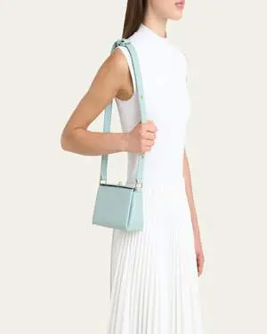 Plan C Mini Leather Shoulder Bag - White