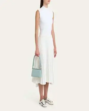 Plan C Mini Leather Shoulder Bag - White