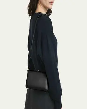 Plan C Mini Leather Shoulder Bag - White